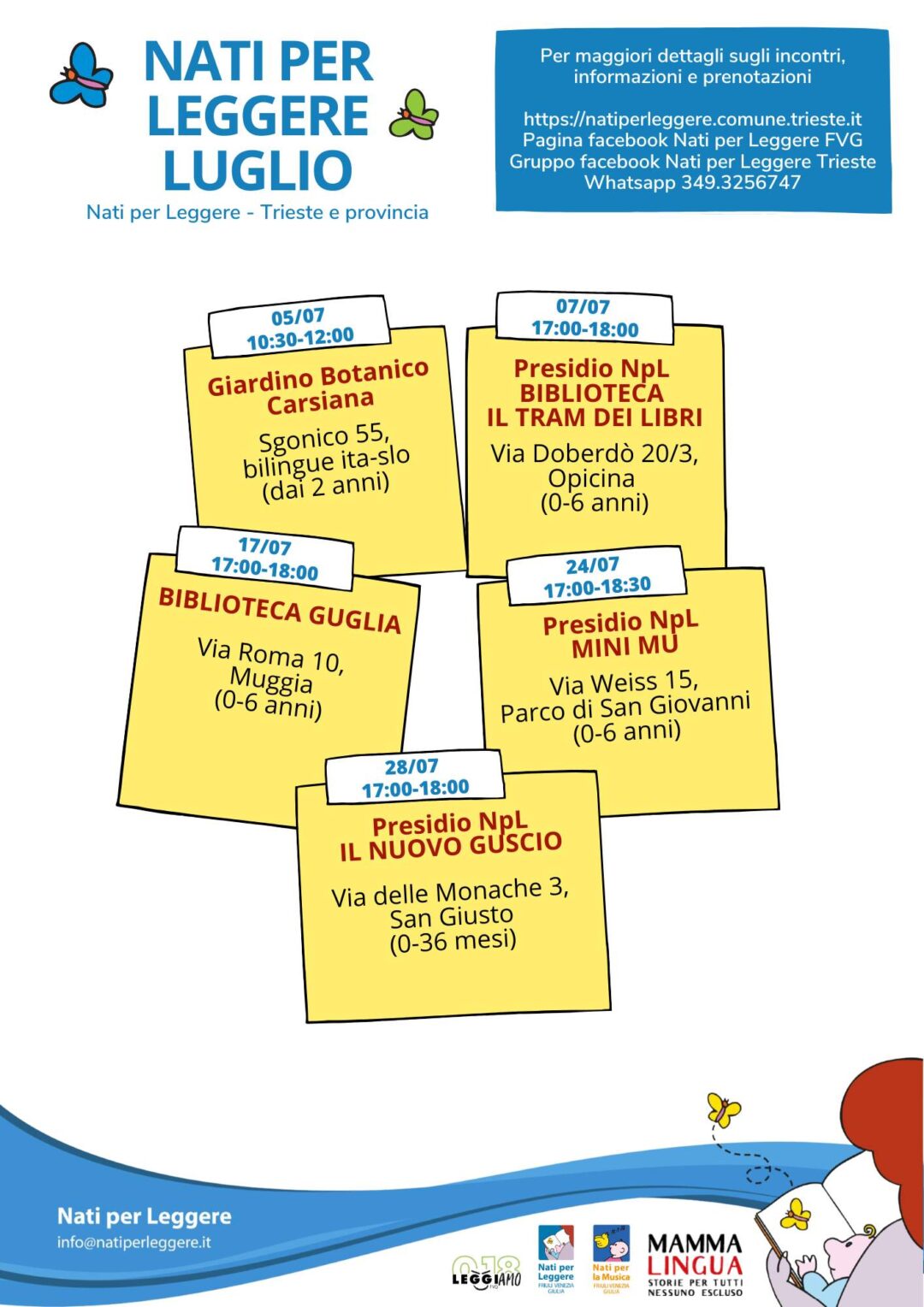 Appuntamenti Nati per Leggere luglio 2026 | NordestNews